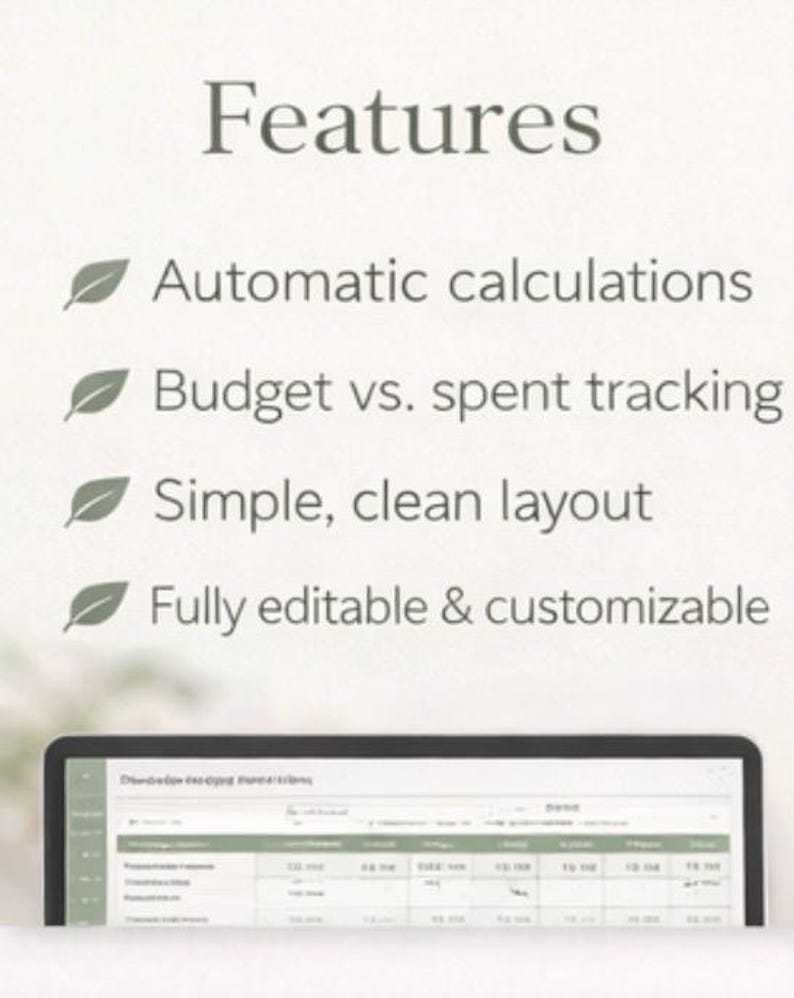 Wedding Budget Spreadsheet Excel Template | Editable Planner & Expense ...