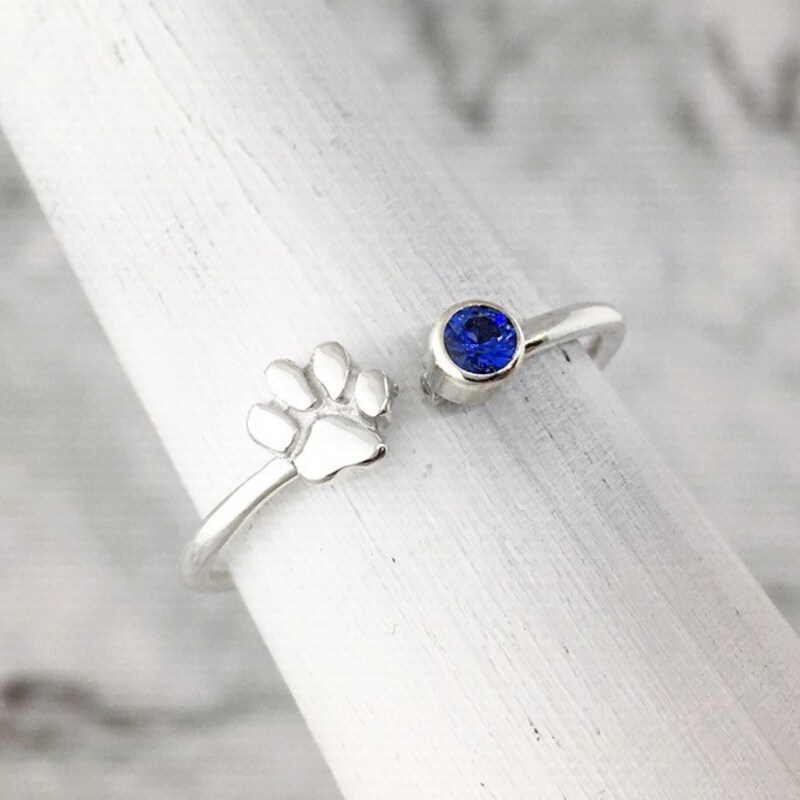 Paw Print Ring - Etsy
