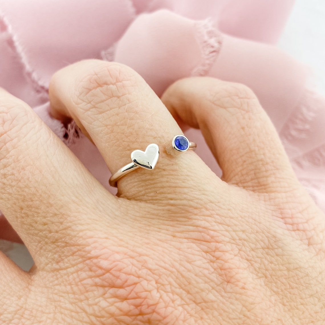 April Birthstone Ring Promise Ring for Her Valentine's - Etsy