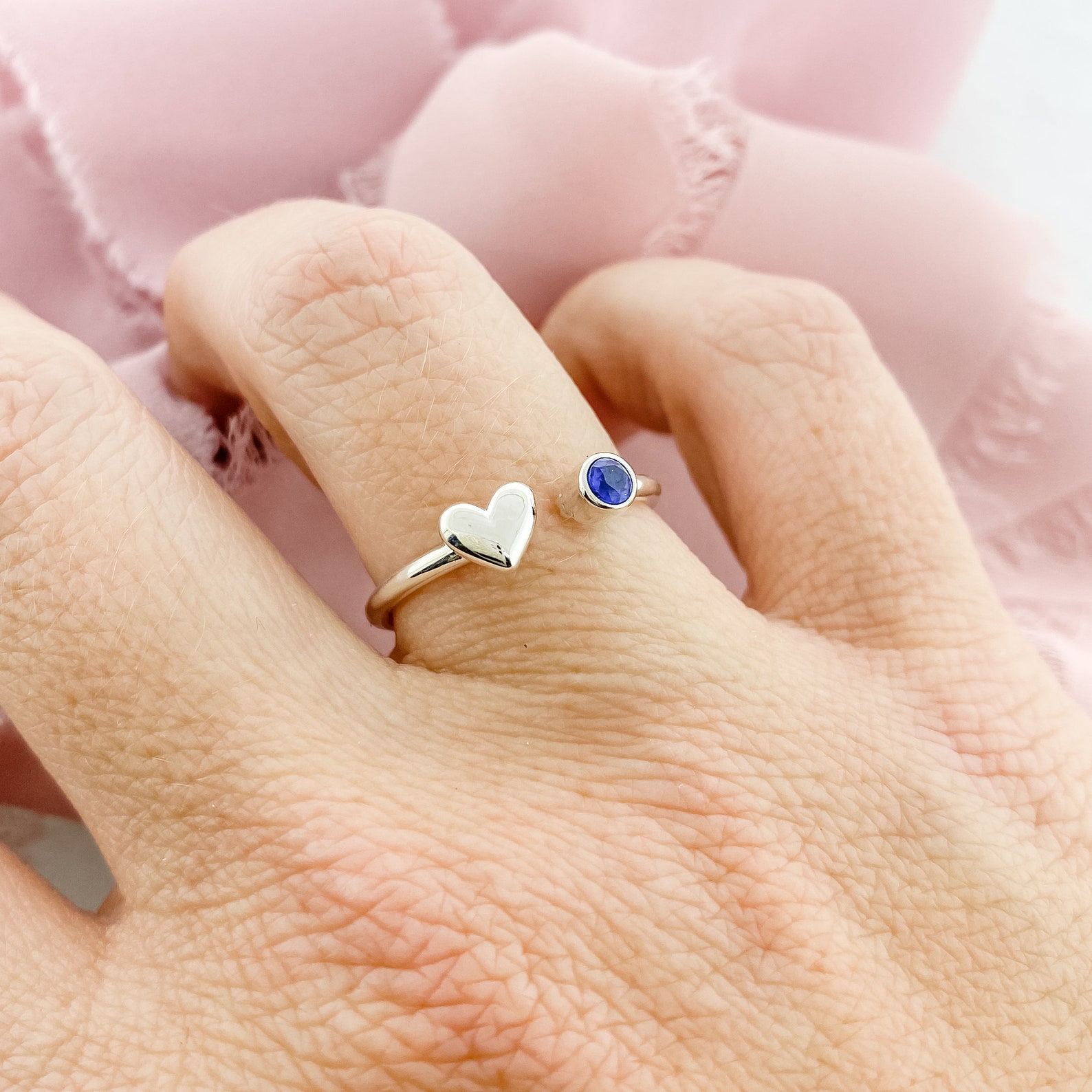 April Birthstone Ring, Promise Ring for Her, Valentine's Day Birthstone ...