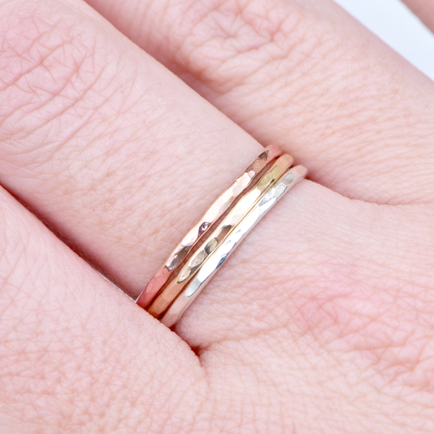 Thin Stacker Ring Gold Ring Silver Jewelry Stacking Rings | Etsy