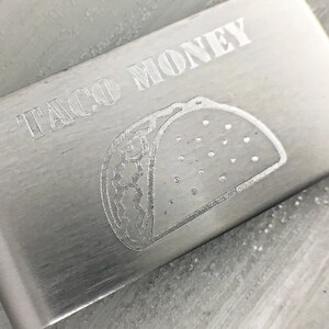 Taco Money Clip, Boyfriend Gift, Personalized Money Clip, Custom Money ...