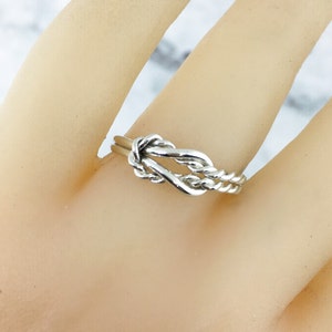 Promise Ring for Her, Infinity Knot Ring, Purity Ring for Her, Infinity ...