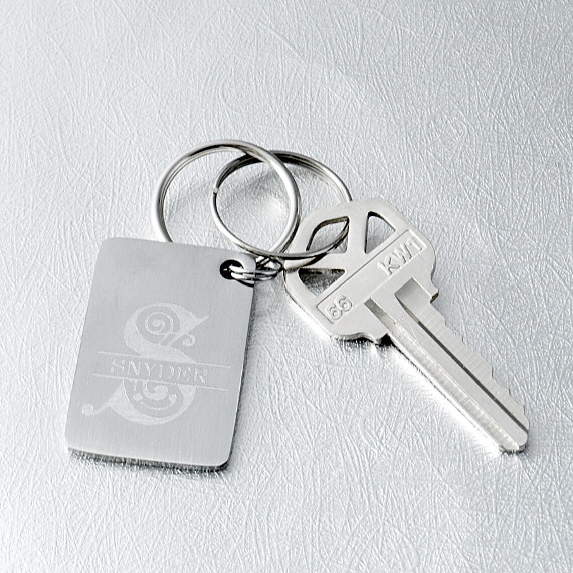 Engraved Key Chain Initial Key Chain Personalized Keychain - Etsy