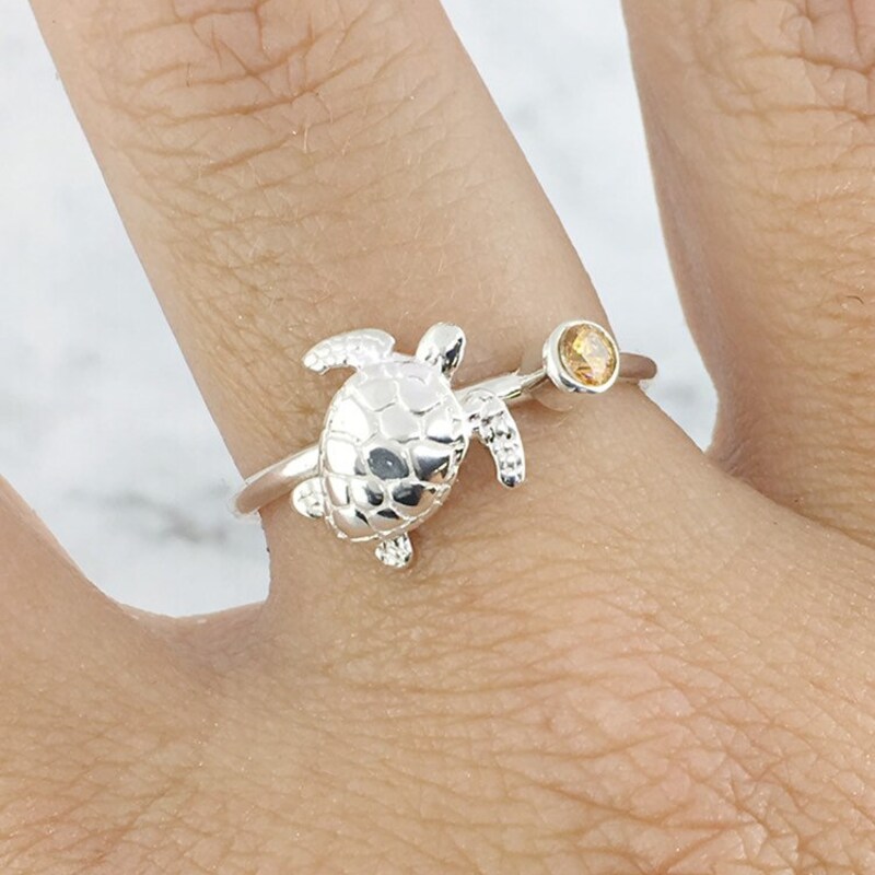Turtle Ring - Etsy