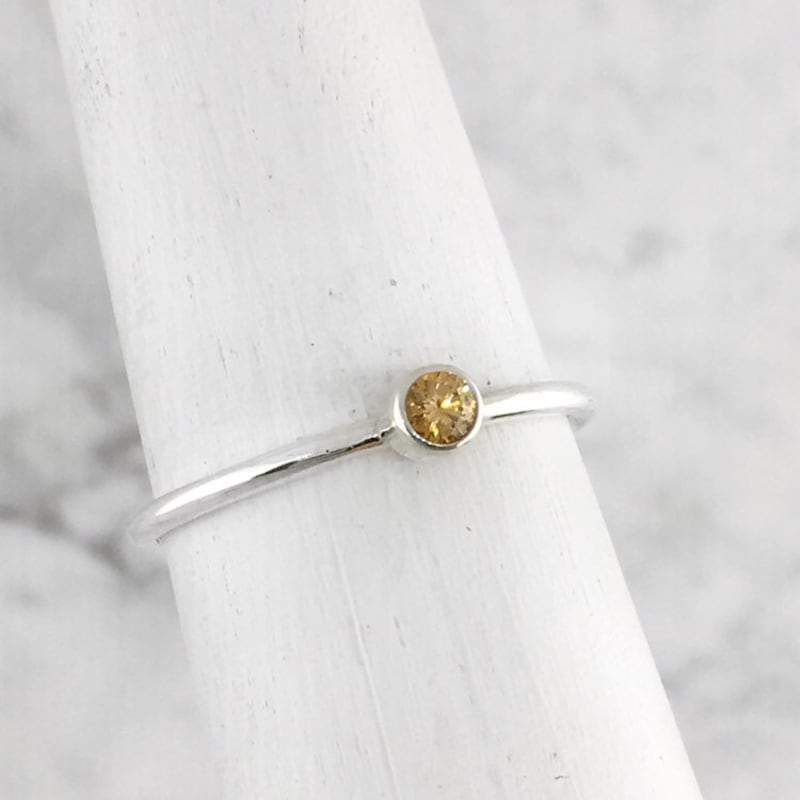November Birthstone Ring - Etsy
