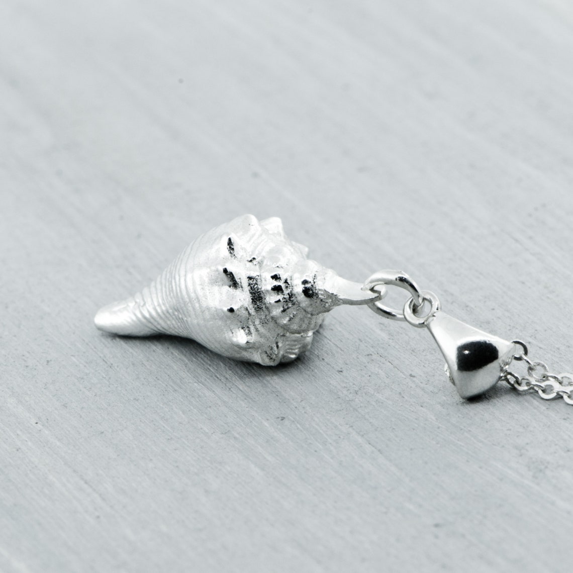 Sterling Silver Conch Shell Pendant Sea Shell Necklaces in | Etsy