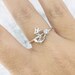 June Birthstone Ring for Women Silver Anchor Ring for Her - Etsy