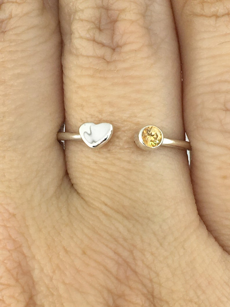 April Birthstone Ring Promise Ring for Her Valentine's | Etsy