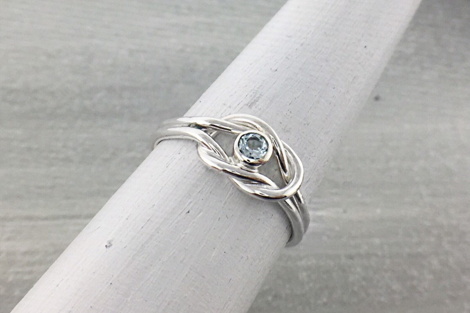 April Birthstone Ring Sterling Silver Purity Ring Promise - Etsy