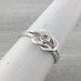 April Birthstone Ring, Sterling Silver Purity Ring, Promise Ring for ...