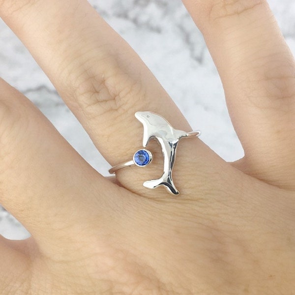 Dolphin Ring - Etsy