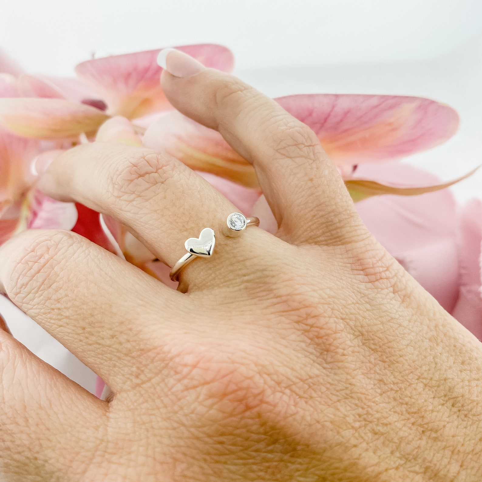 April Birthstone Ring, Promise Ring for Her, Valentine's Day Birthstone ...