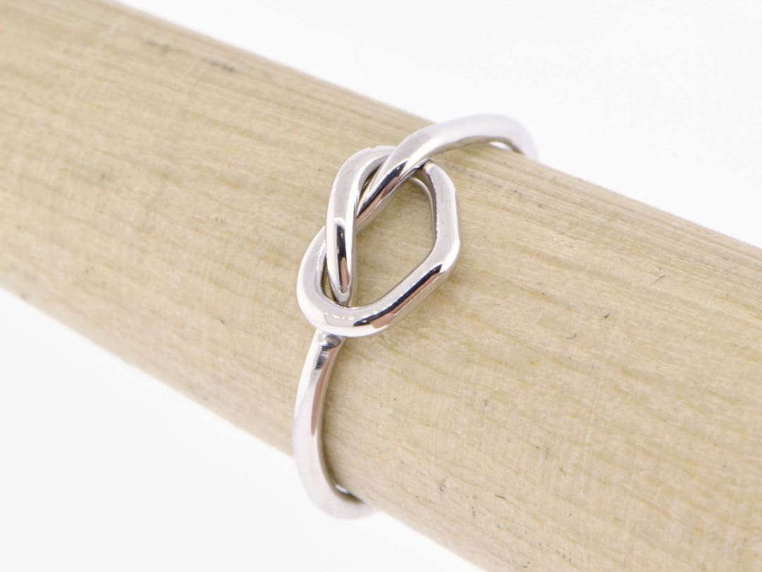 Heart Ring for Her, Heart Love Knot Ring, Heart Shaped Ring Jewelry ...