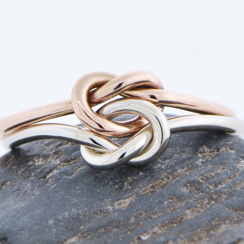 Double Knot Ring Knot Promise Ring Gold Filled Ring Two - Etsy