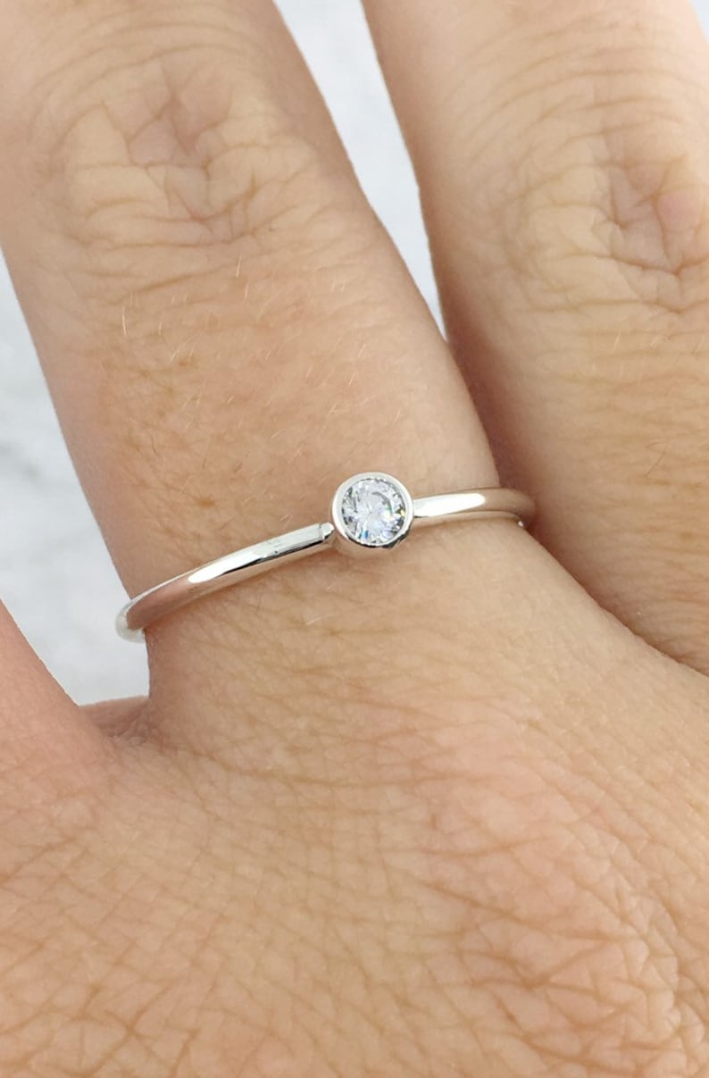 December Birthstone Ring Something Blue Gift Blue Topaz - Etsy