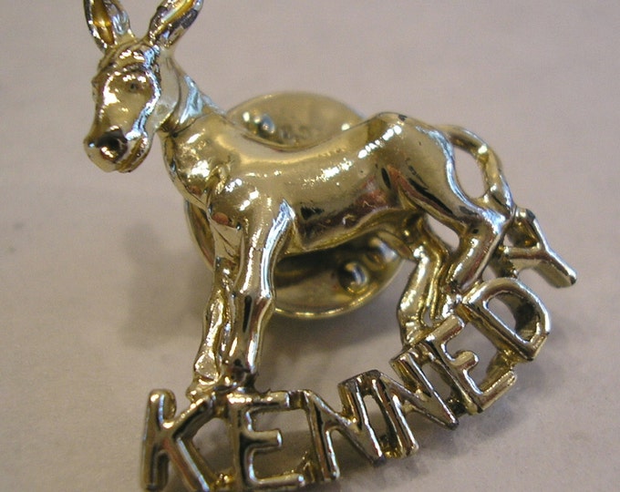 Vintage 1960s JFK John F. Kennedy Donkey Campaign Pin - Etsy