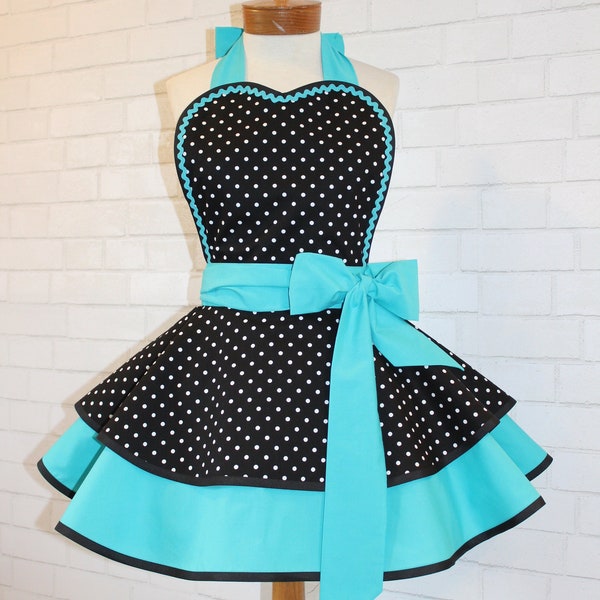 Polka Dot Apron - Etsy