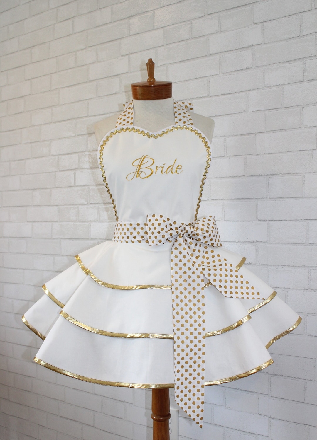 BRIDE Retro Apron//bridal Shower//wedding//bachelorette Party ...