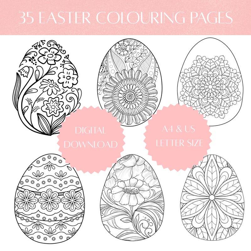 Easter Egg Mandala - Etsy