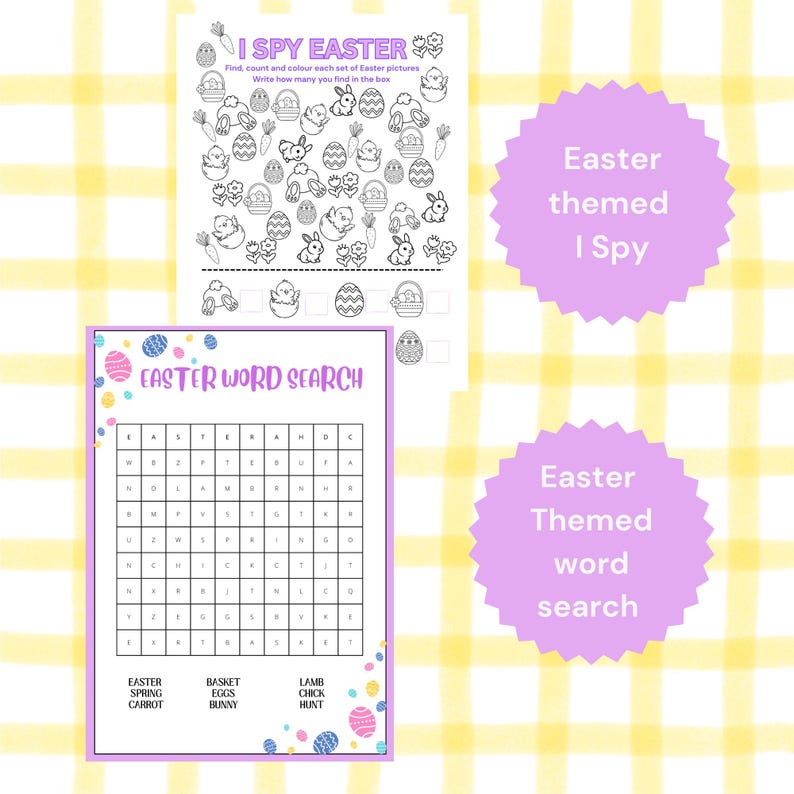 Easter Activity Bundle Printable | Kids Easter Games Pack | Easter ...