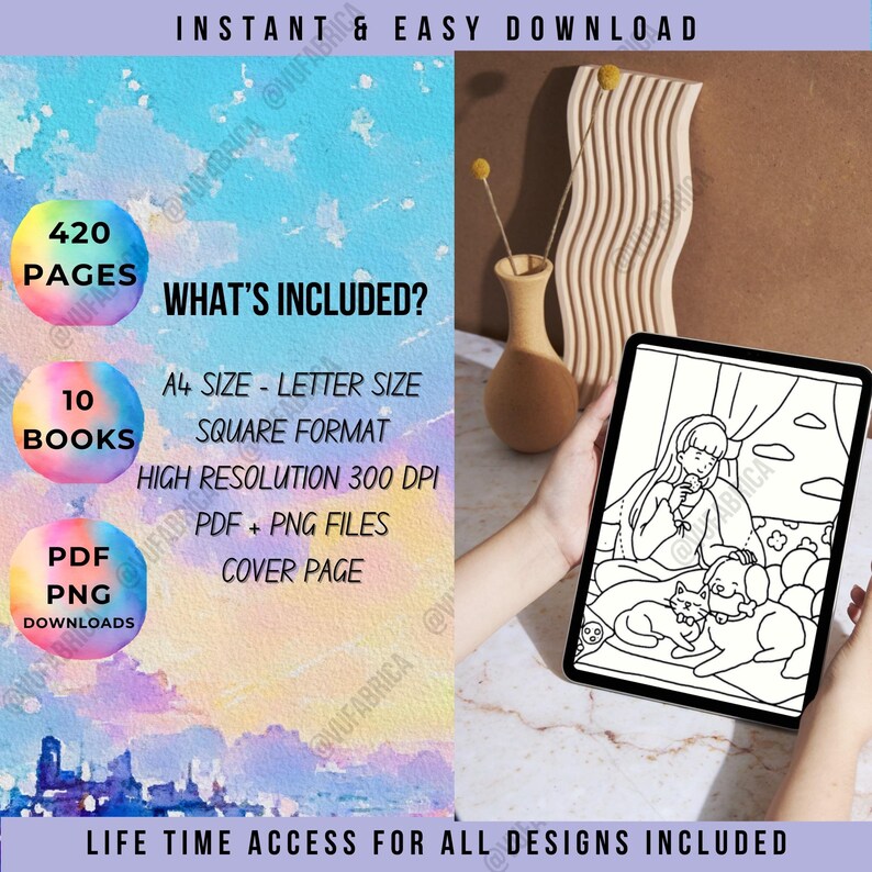 420+ Coloring Pages Bundle | 10 Coloring Books | Coco Wyo Style | Bold ...