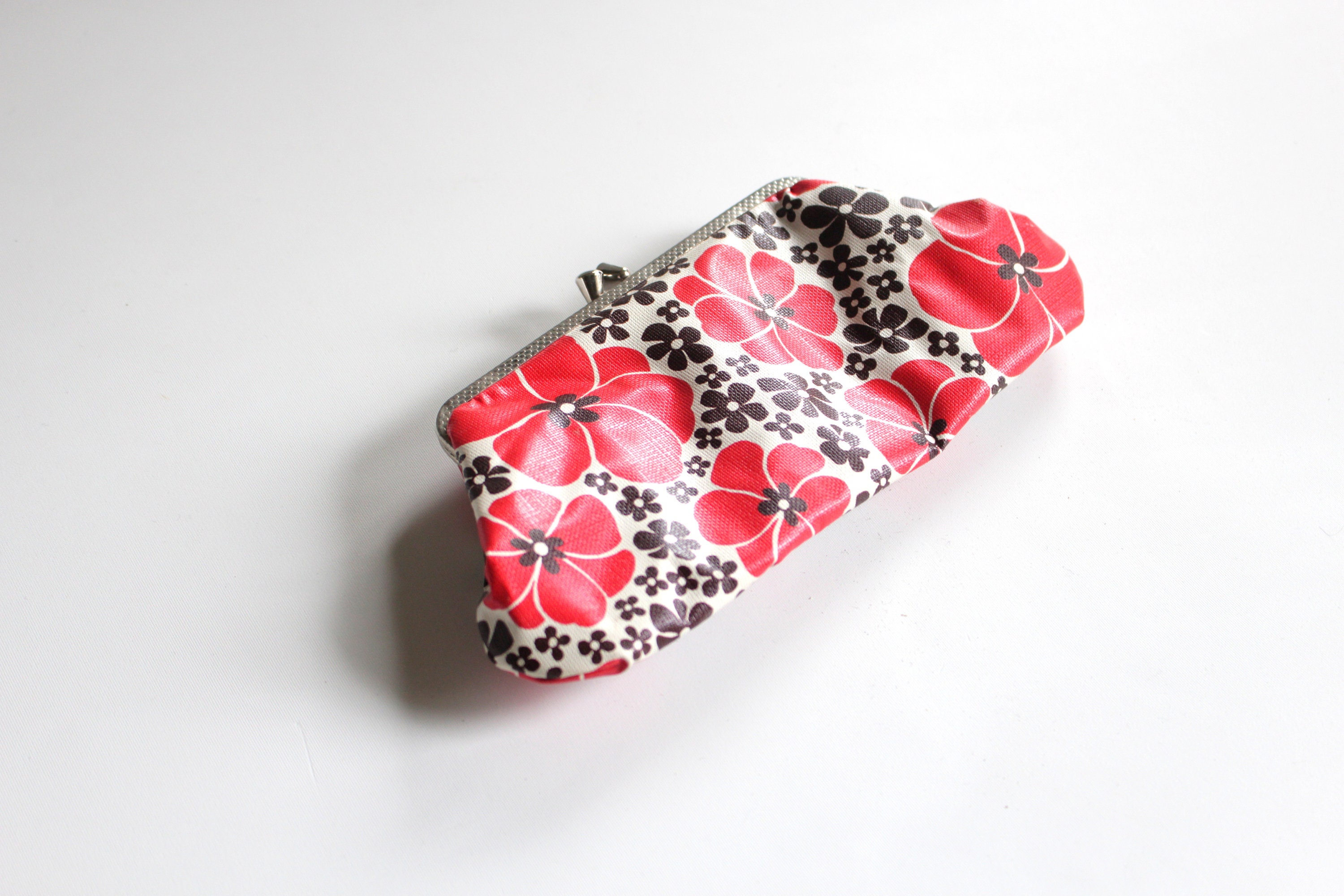 Vintage Plastic Fantastic Floral Coin Purse 70s, Vinyl Wallet for Her ...