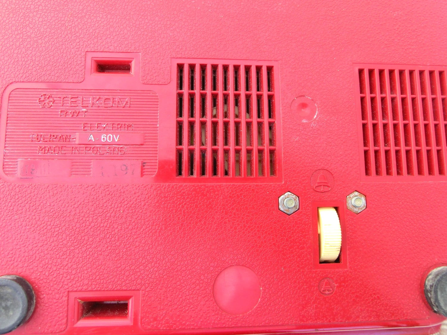 Vintage Red Rotary Telephone From 70s, Ruby Red Vintage Style Decor ...