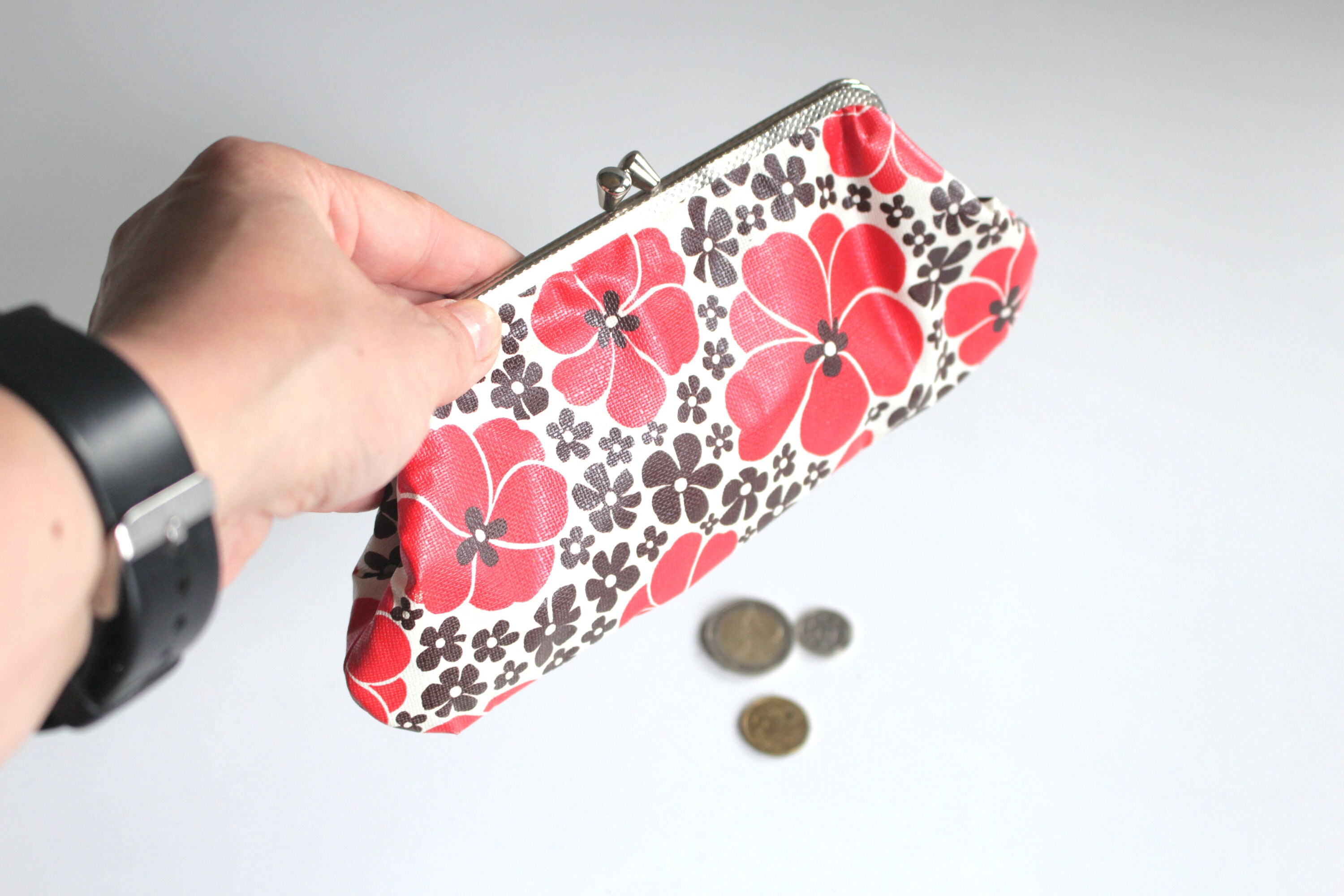 Vintage Plastic Fantastic Floral Coin Purse 70s, Vinyl Wallet for Her ...