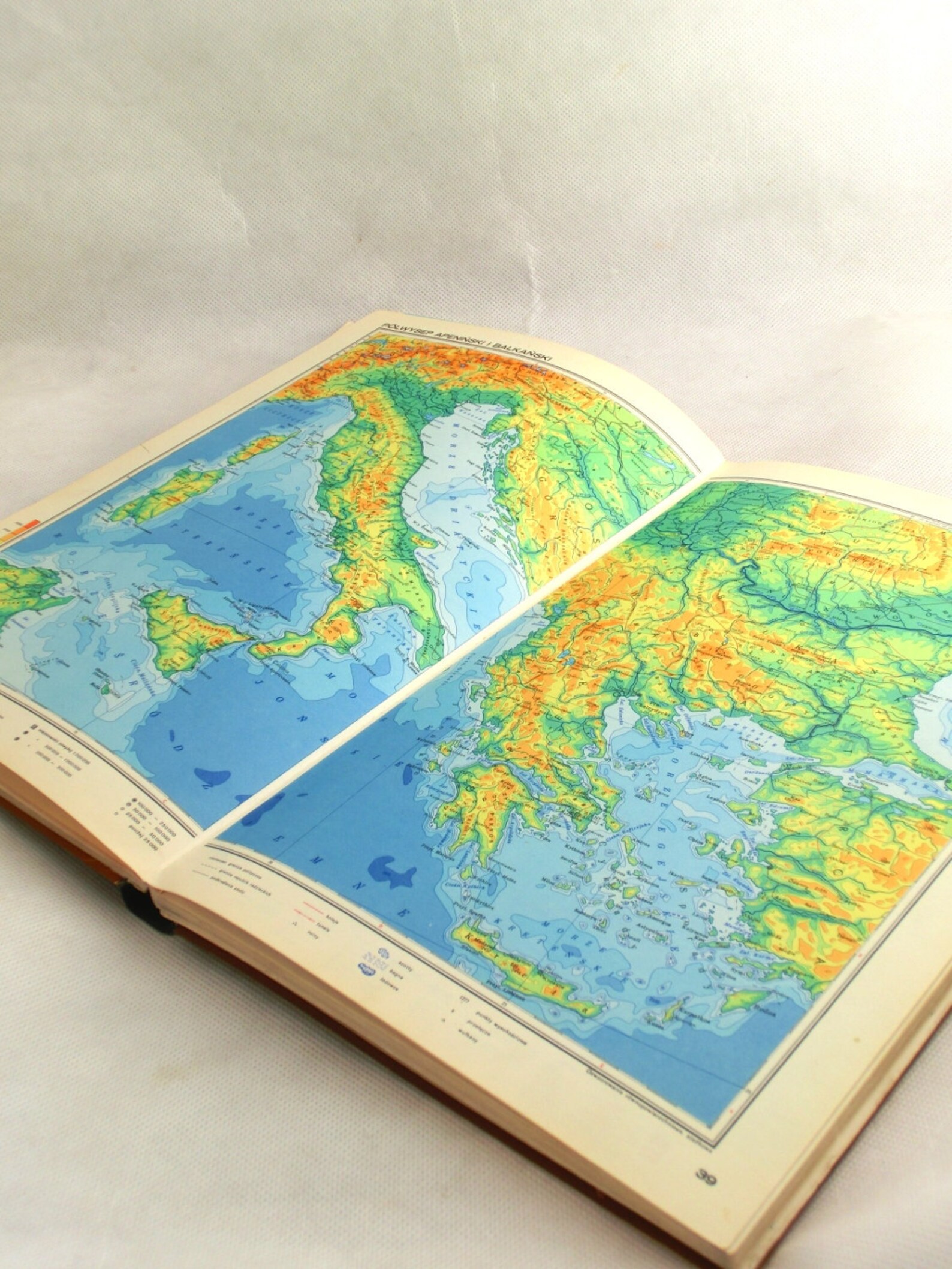 Vintage world map atlas from 70s School world atlas Vintage | Etsy