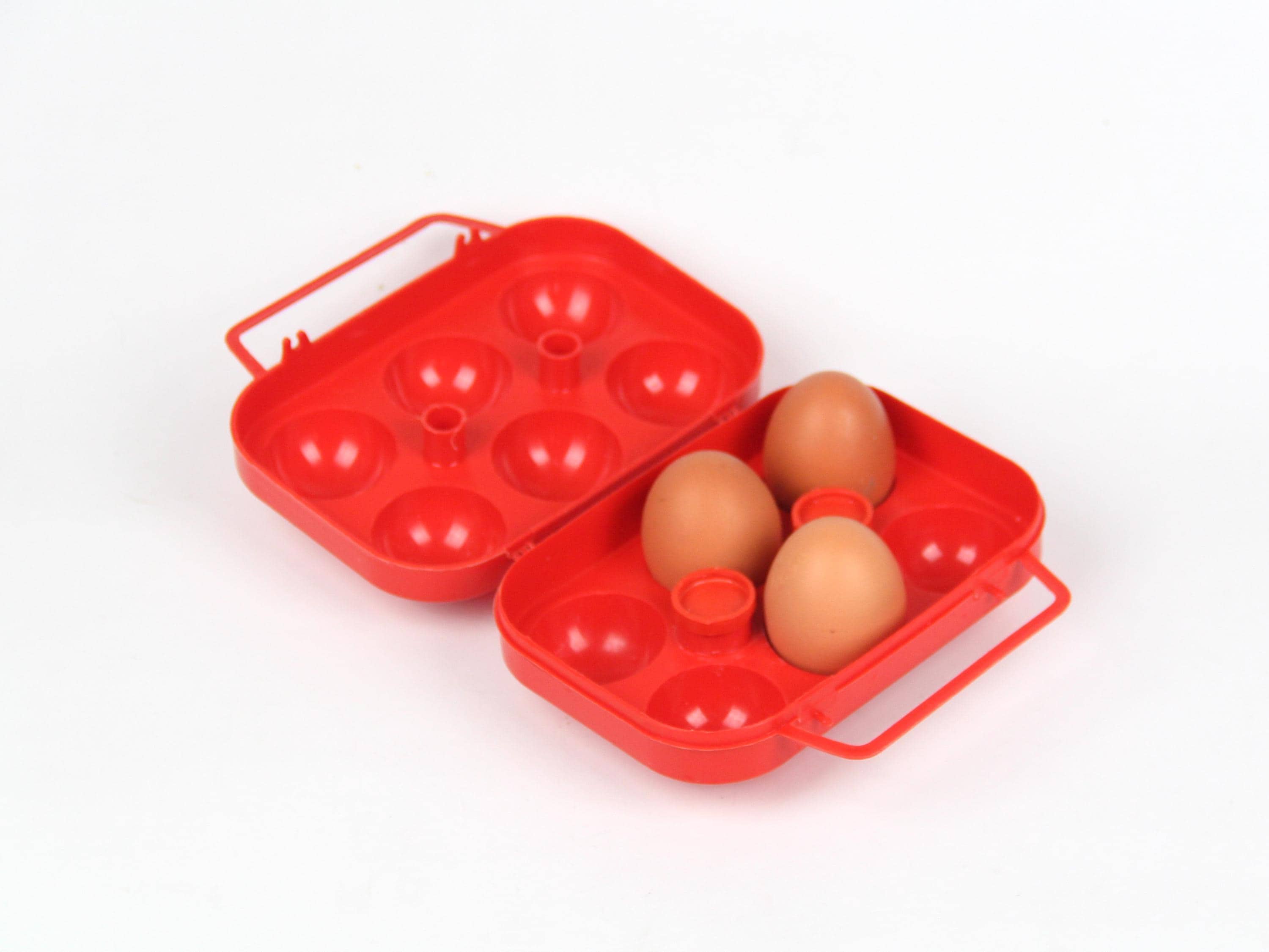 Vintage Red Egg Holder Box, 80s German Plastic Egg Basket, Retro ...