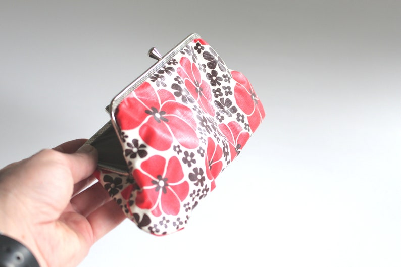 Vintage Plastic Fantastic Floral Coin Purse 70s, Vinyl Wallet for Her ...