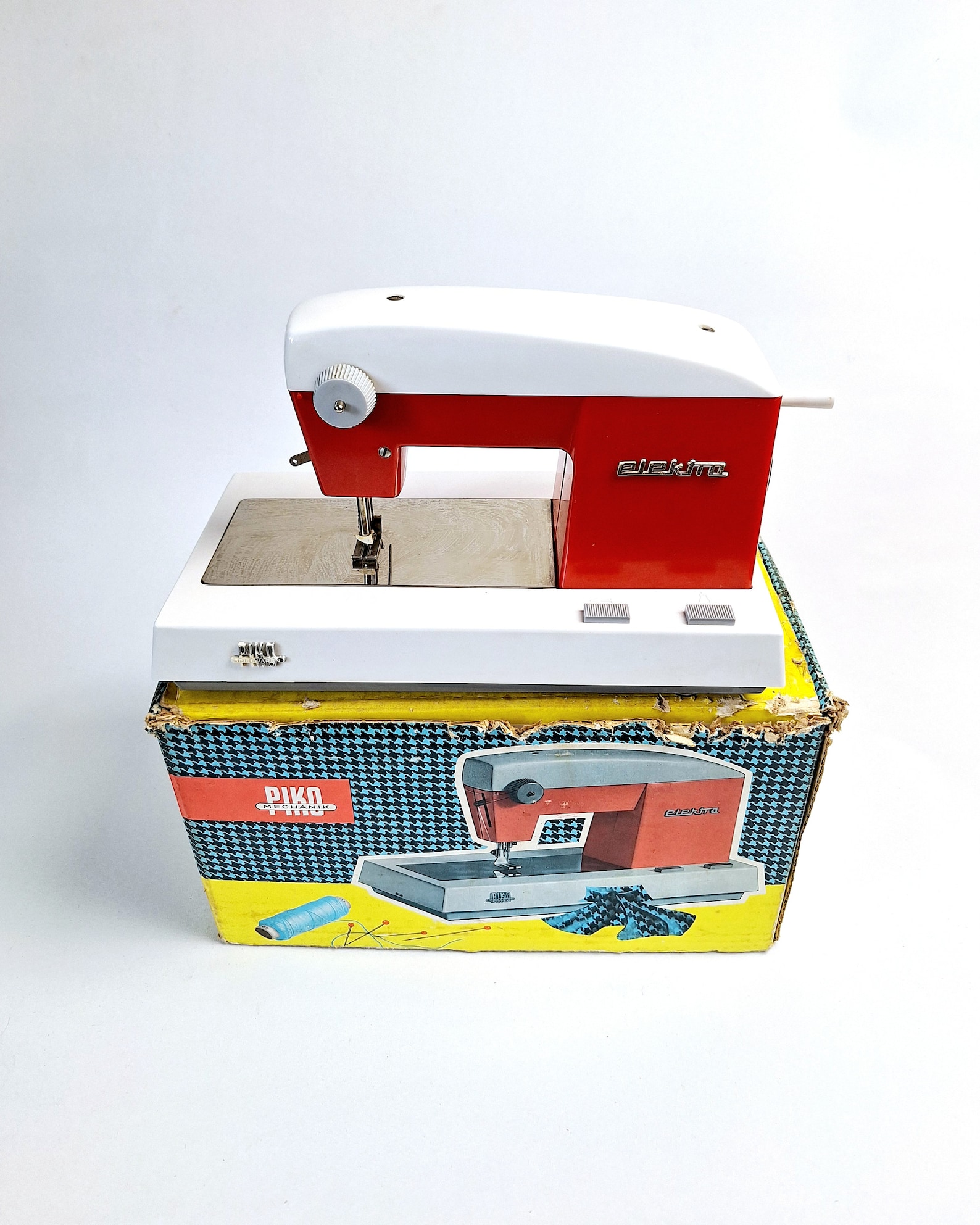 Sewing Machine Toy Vintage 1980s Electra Red / White by Piko Children's ...