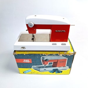 Sewing Machine Toy Vintage 1980s Electra Red / White by Piko Children's ...