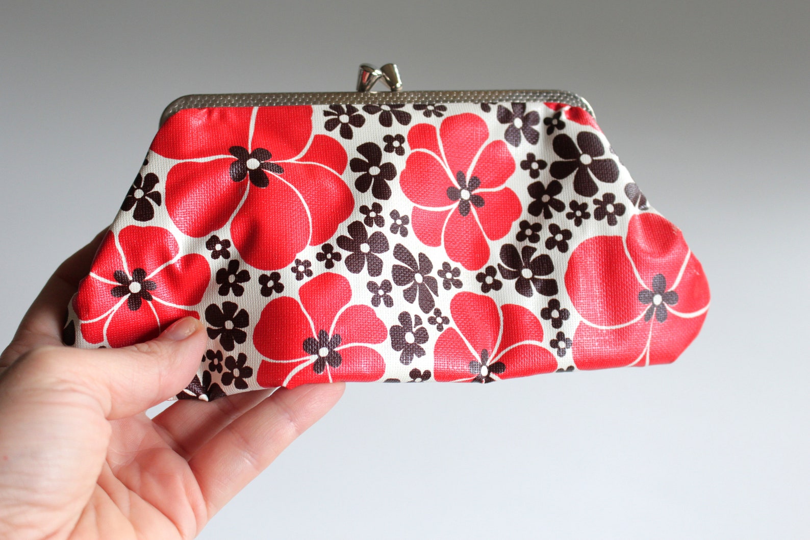 Vintage Plastic Fantastic Floral Coin Purse 70s, Vinyl Wallet for Her ...
