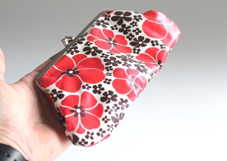 Vintage Plastic Fantastic Floral Coin Purse 70s, Vinyl Wallet for Her ...