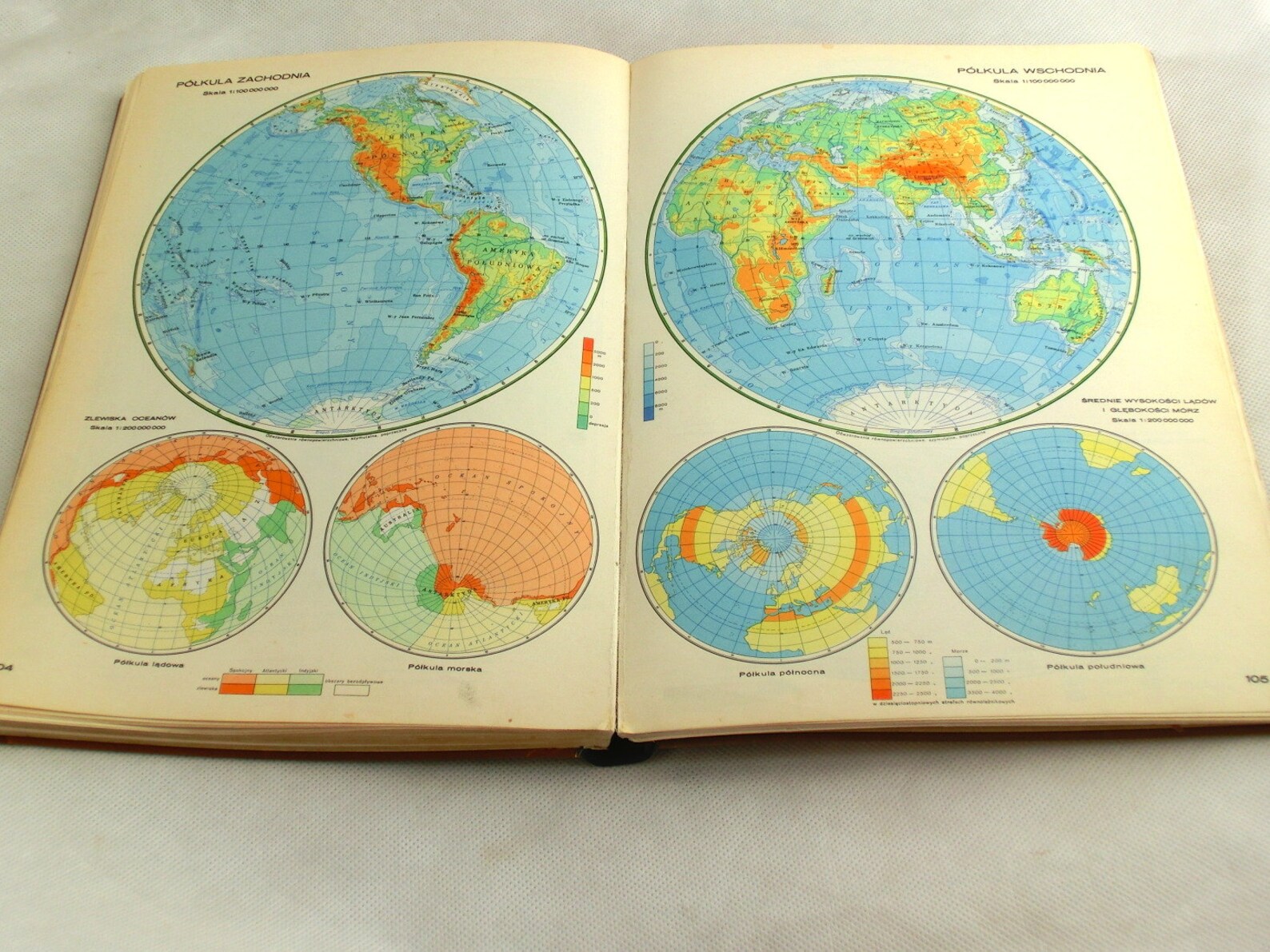 Vintage world map atlas from 70s School world atlas Vintage | Etsy