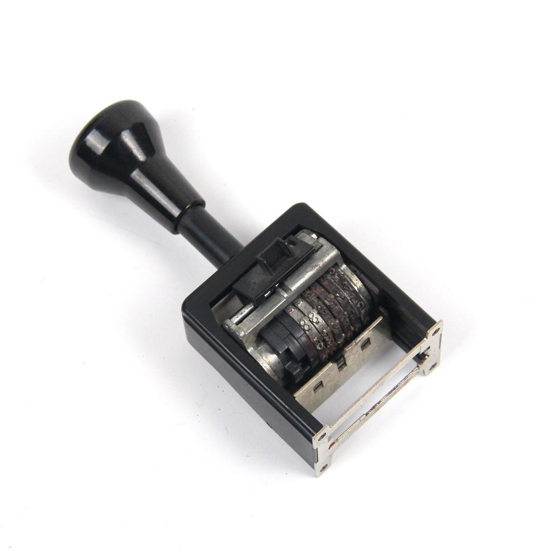 Vintage Reiner B6K Numbering Machine | Antique Metal Stamp ...