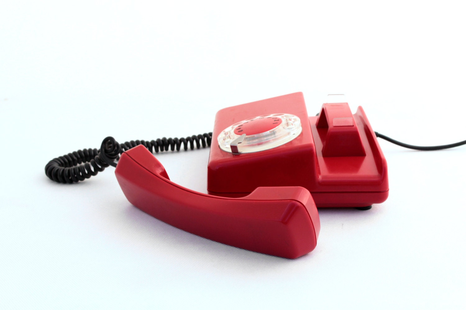 Vintage Red Rotary Telephone From 70s Red Telephone Unique - Etsy