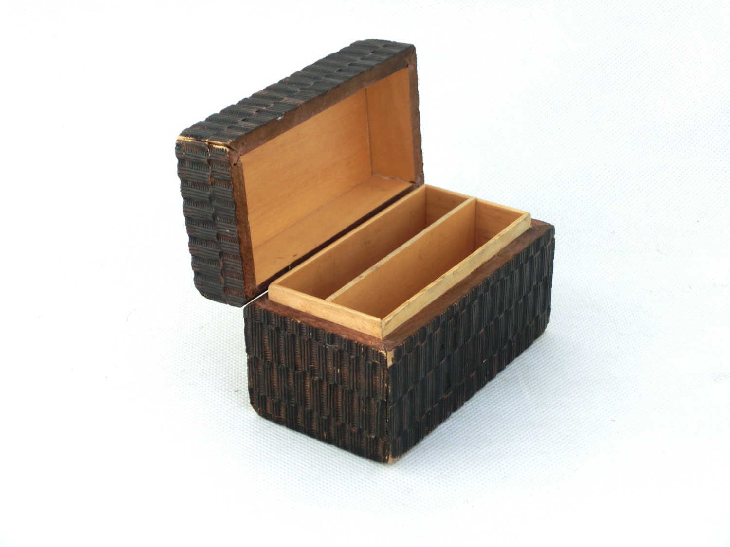 Vintage Decks Box Wooden Box 70s Treasury Box Jewelry Box | Etsy