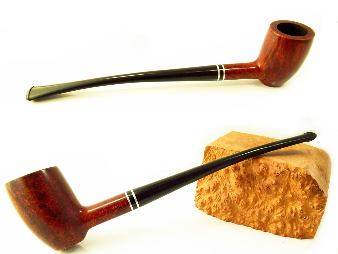 New Briar Pipe Lady Mini Churchwarden rustic Tobacco Pipe - Etsy