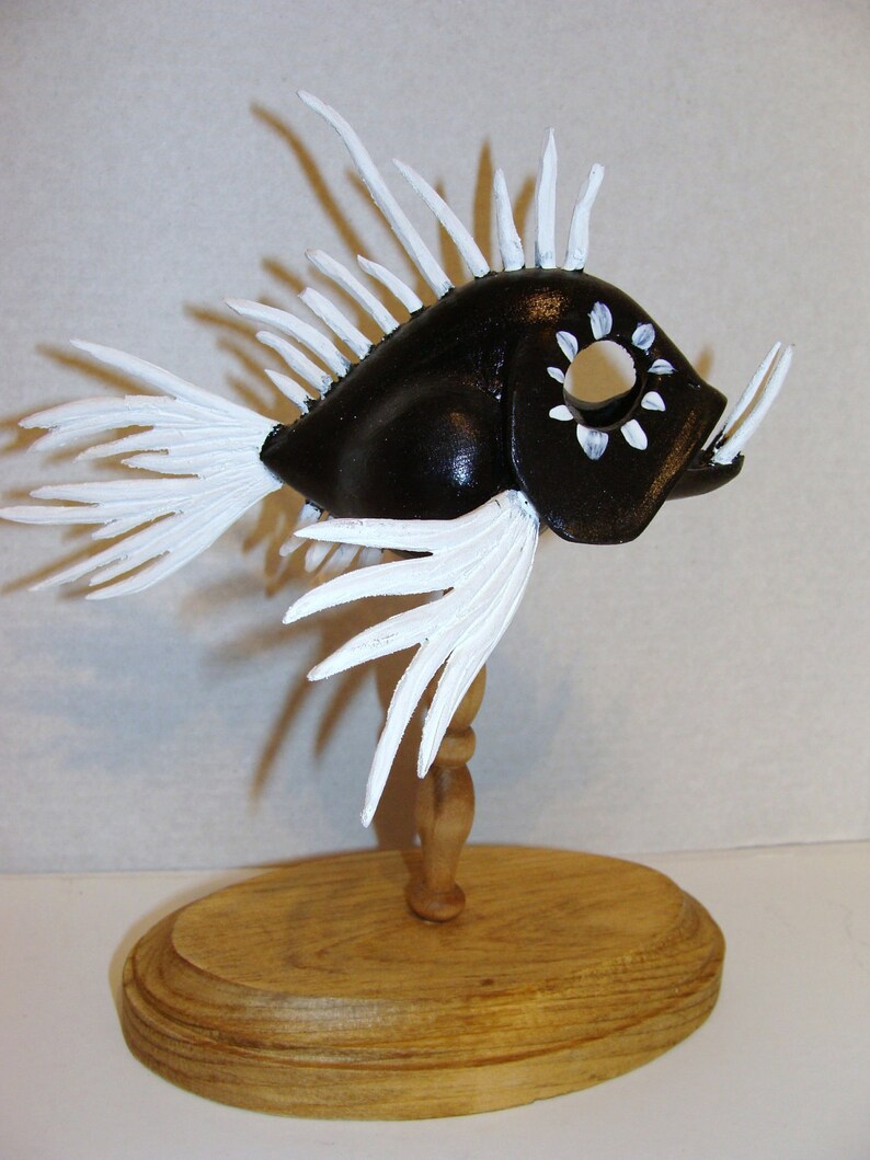 Hand Carved Punk Fish. - Etsy