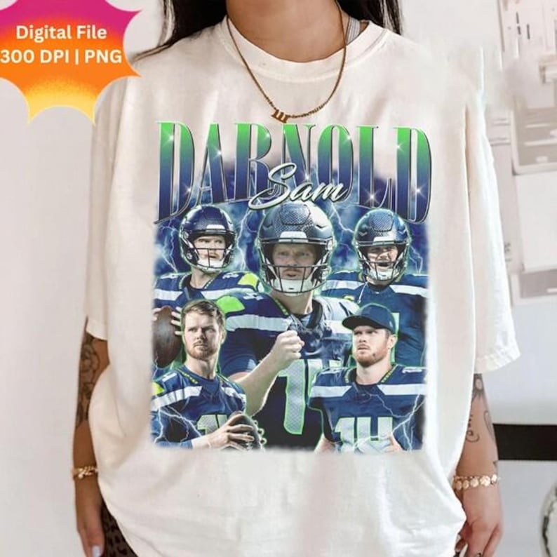 Sam Darnold 90s Bootleg Png, Sam Darnold Signature Homage Digital File ...
