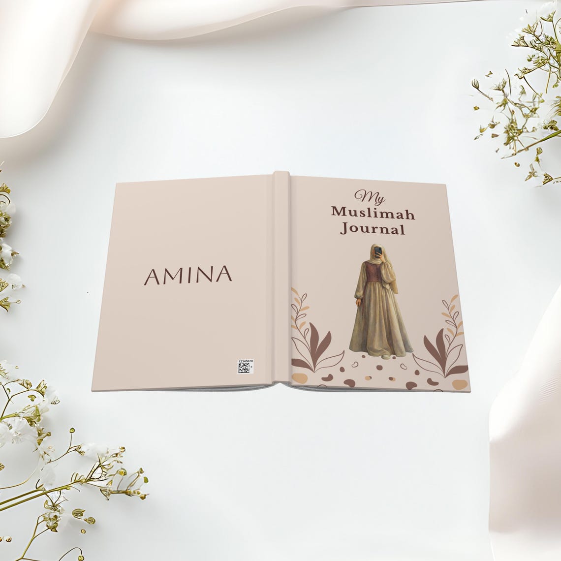 Personalized Muslimah Journal Custom Name Islamic Notebook Ramadan Gift ...