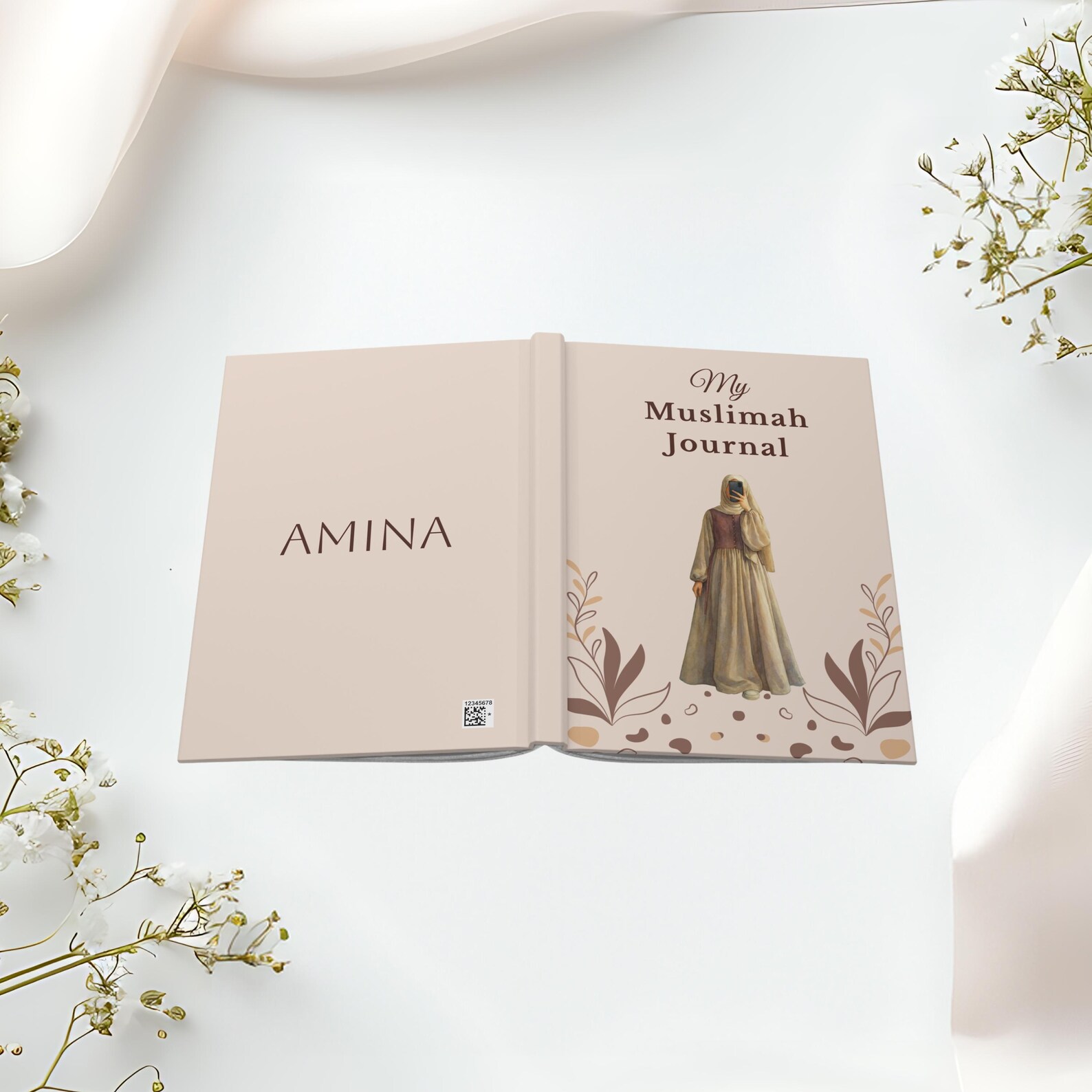 Personalized Muslimah Journal Custom Name Islamic Notebook Ramadan Gift ...