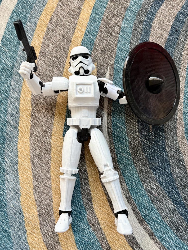 3D Printed Articulated Galactic Soldier Action Figure – Sci-fi Fan ...