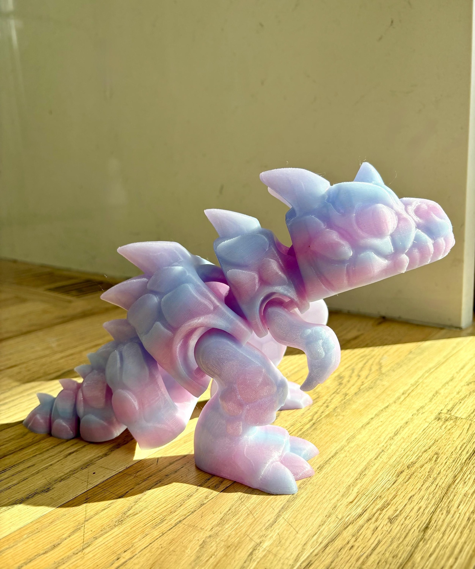 3d Printed Articulated Multiple Colors Dinosaur, Flexible Dino Figurine ...
