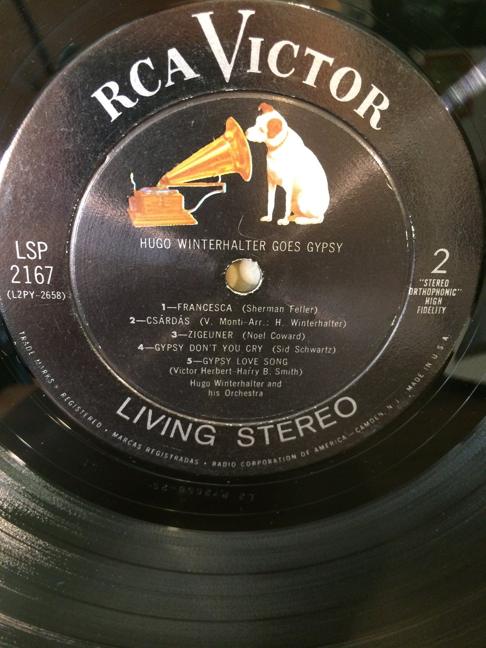 Gypsy Music Vinyl Record, World Music 1960s, Vintage LP Album ...