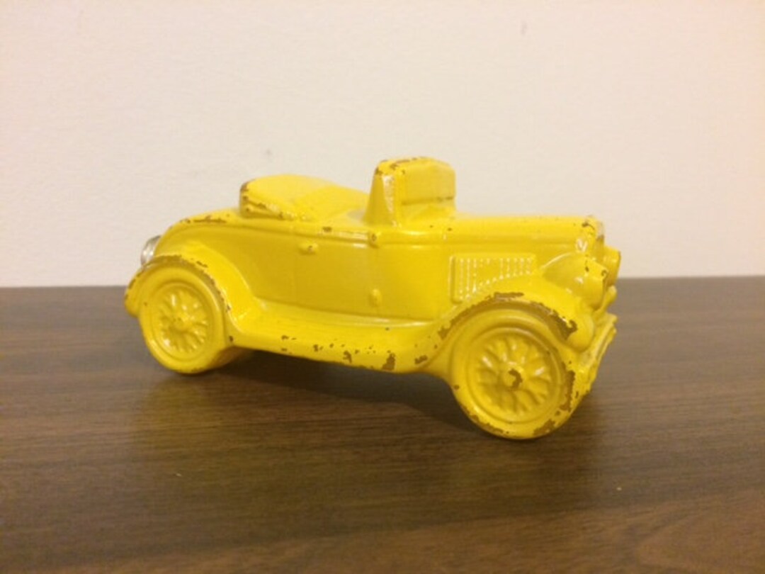 Vintage Avon 1960s Car Bottle, Yellow Antique Jalopy, Grandpa Core - Etsy