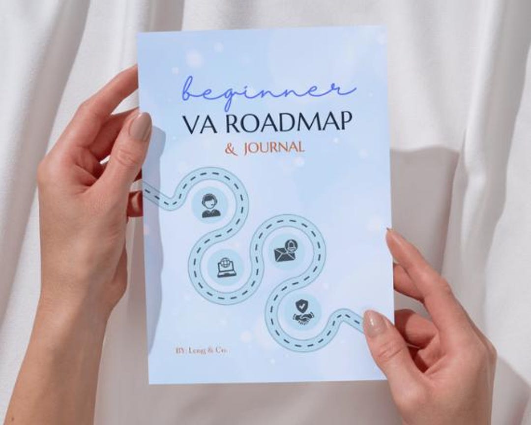 Beginner VA Roadmap & Planner (blue) - Etsy